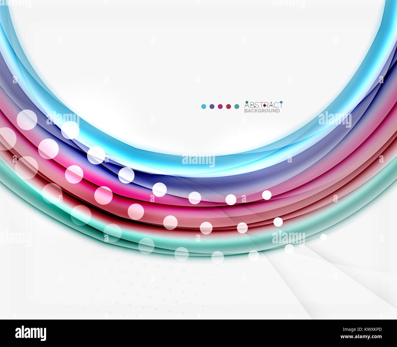 Abstract wave on white, background template Stock Photo - Alamy