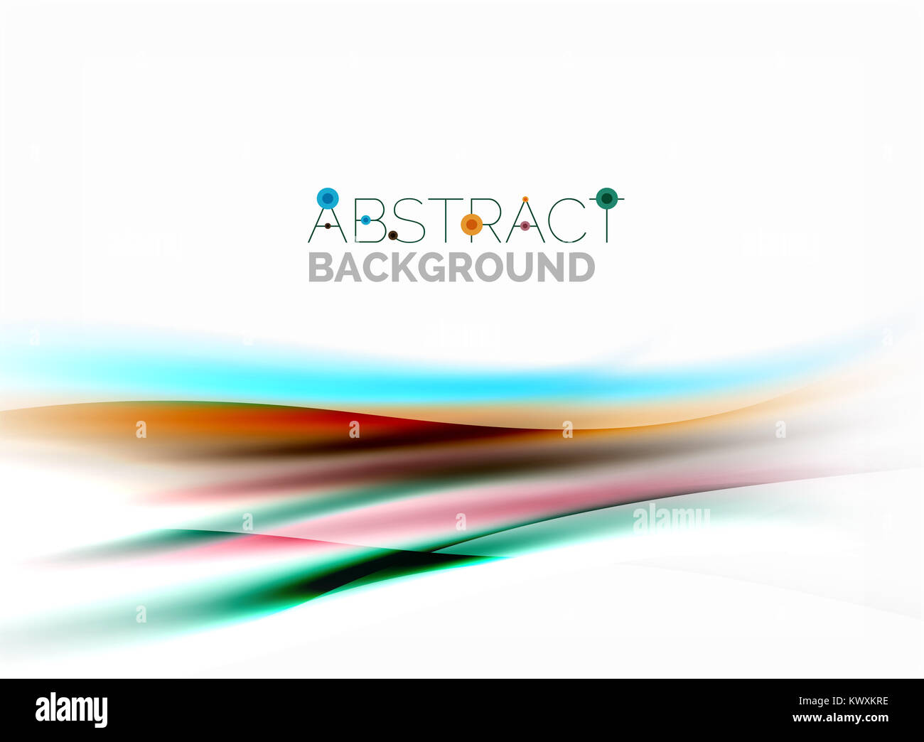 Smooth lines, abstract background template Stock Photo - Alamy