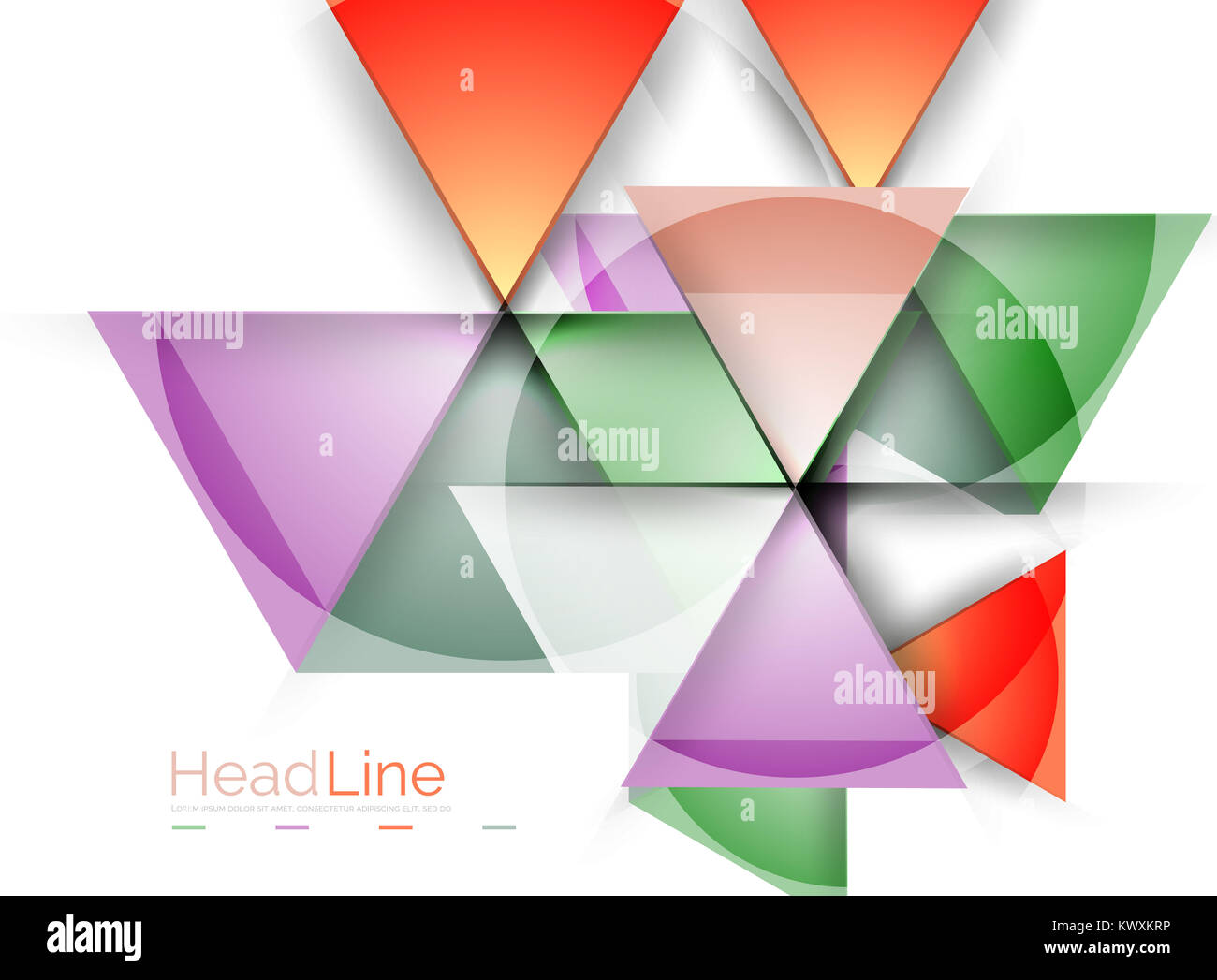 3d geometric abstract background, triangle template Stock Photo - Alamy