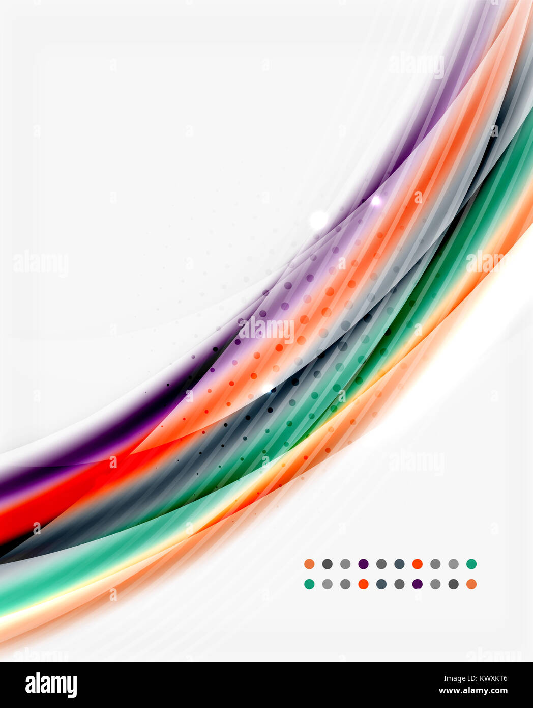 Translucent wave line, business or technology layout Stock Photo - Alamy