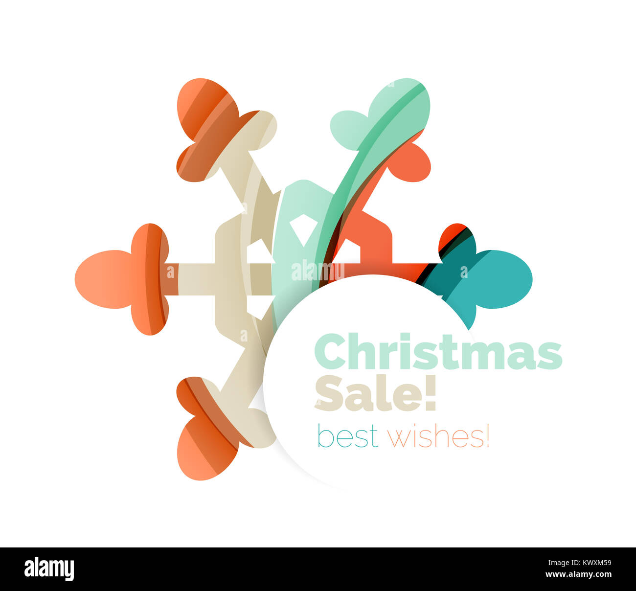 Christmas tree geometric ornaments Cut Out Stock Images & Pictures - Alamy