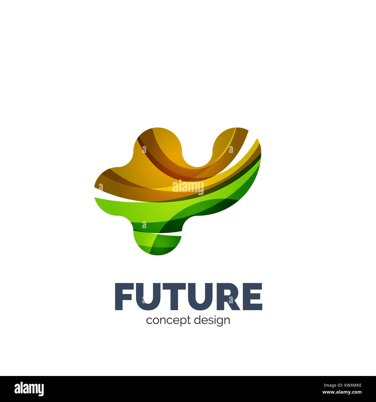 Modern abstract futuristic logo. Minimal clean geometric design ...
