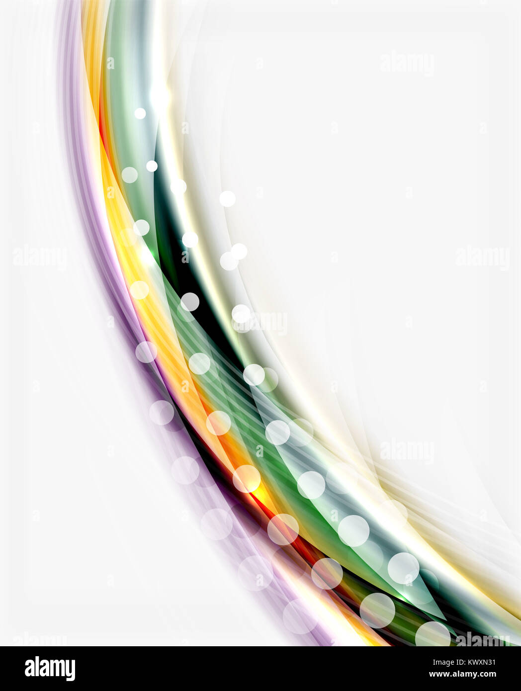 Translucent wave line, business or technology layout Stock Photo - Alamy