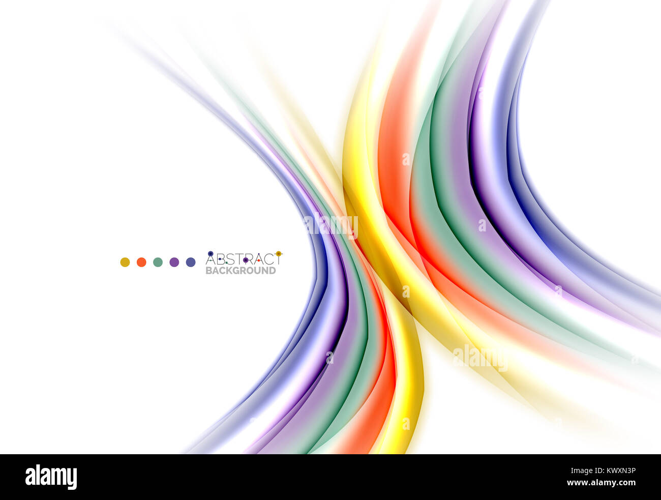 Multicolored lines on white, motion concept abstract background Stock ...
