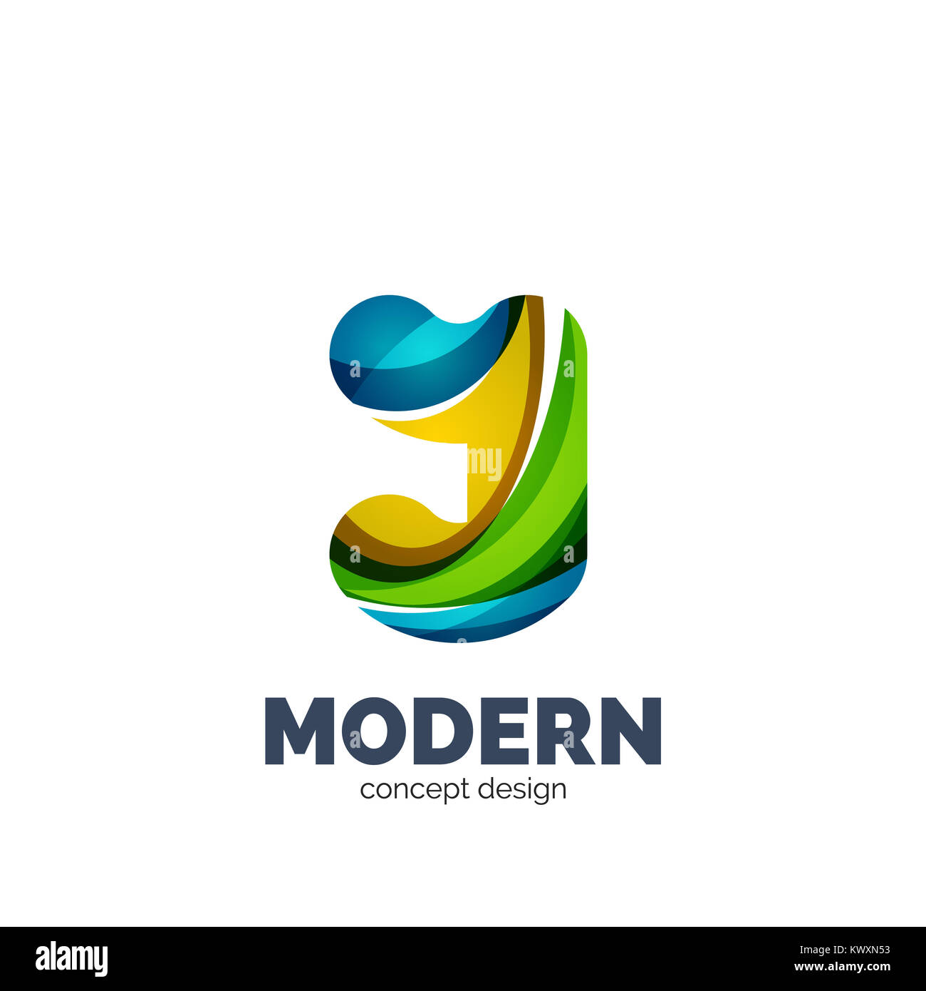 Modern abstract futuristic logo. Minimal clean geometric design ...
