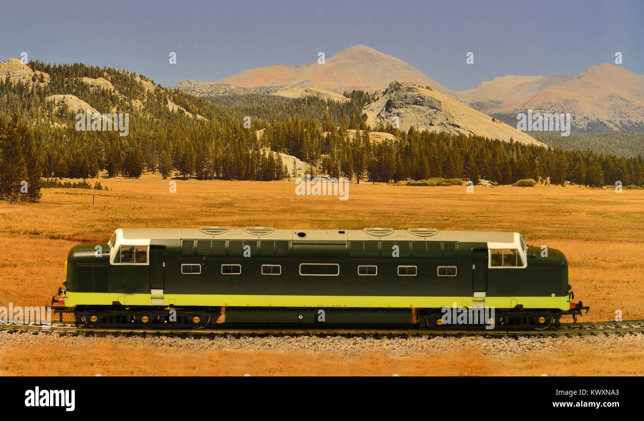 Class 55 deltic diesel locomotive hi-res stock photography and images ...