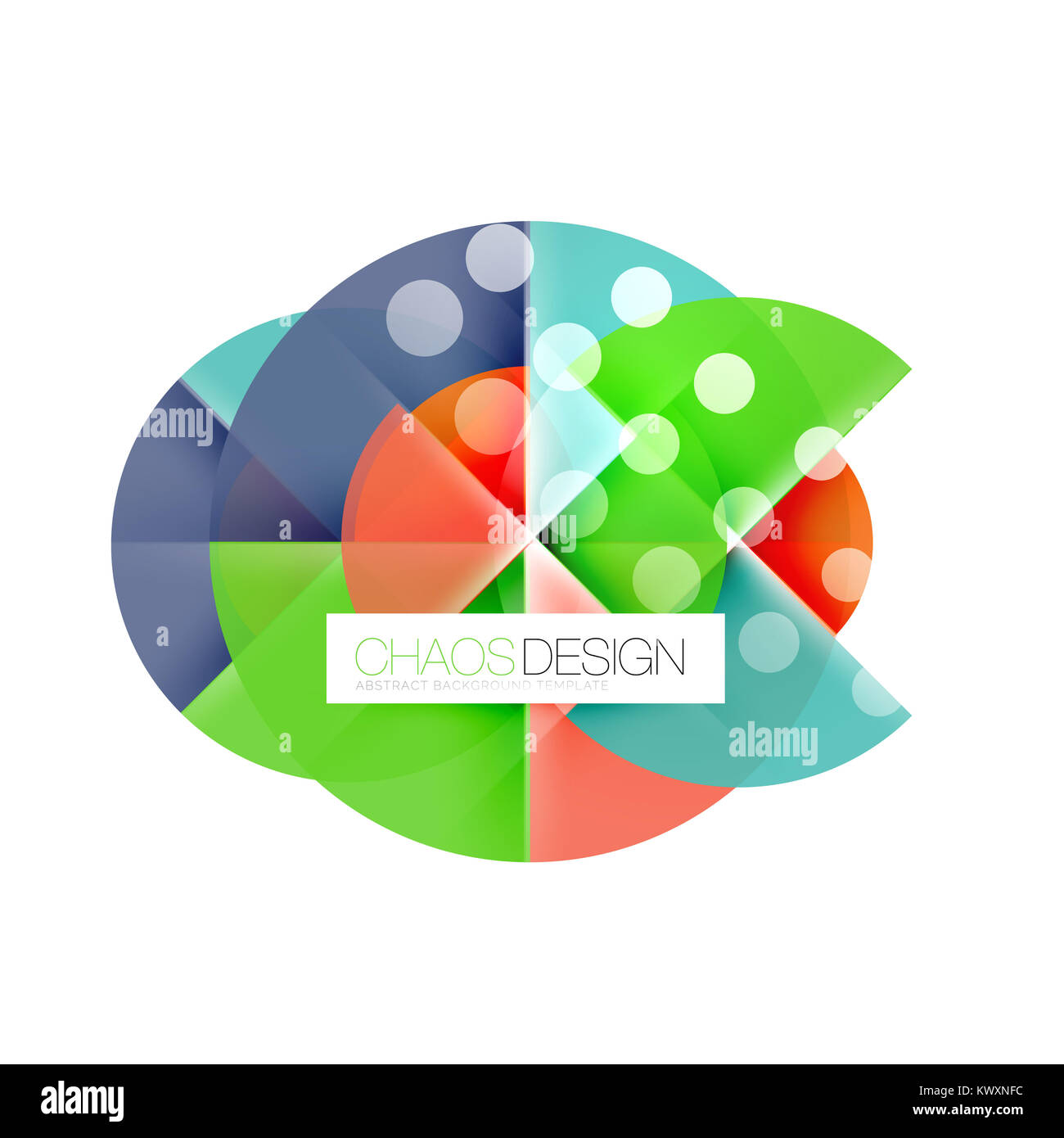 Round shapes, circle banner with sample text Stock Photo - Alamy