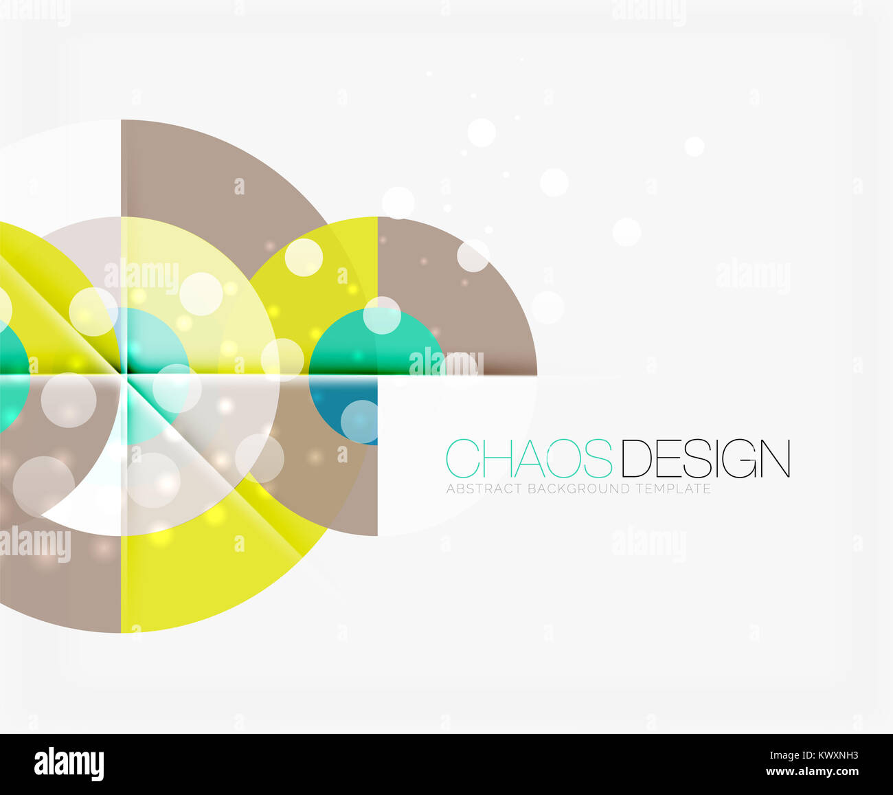Abstract background with round color shapes and light effects ...