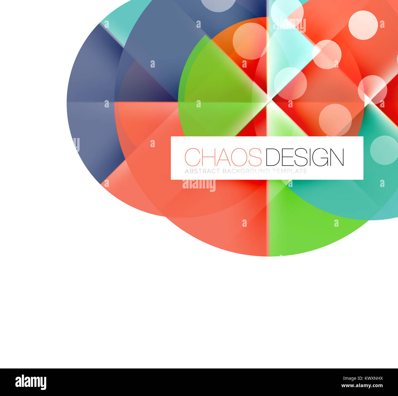 Round shapes, circle banner with sample text Stock Photo - Alamy