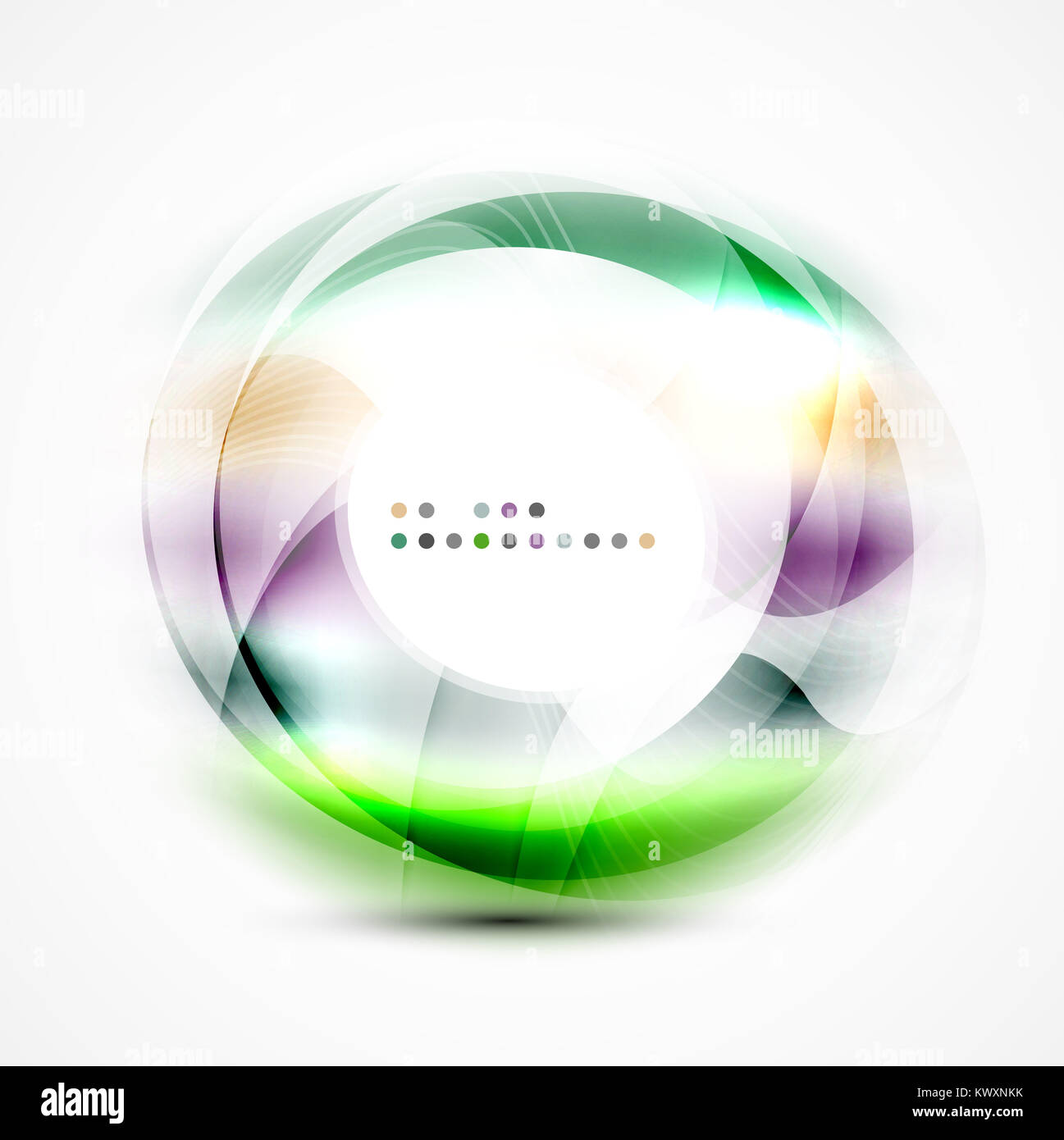 Colorful abstract circle banner, message presentation template Stock ...
