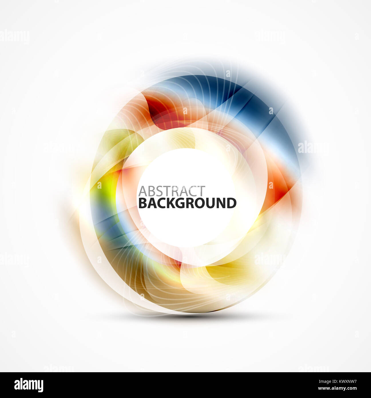 Colorful abstract circle banner, message presentation template Stock Photo - Alamy