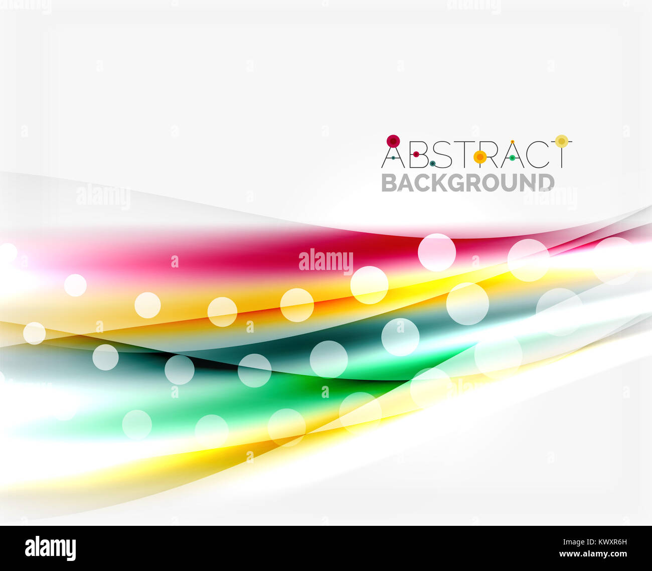 Shiny color lines on white background - motion Stock Photo - Alamy