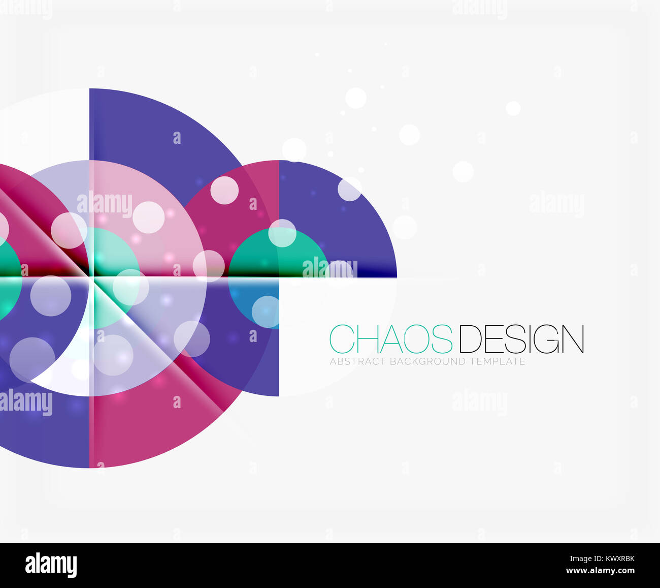Abstract background with round color shapes and light effects ...