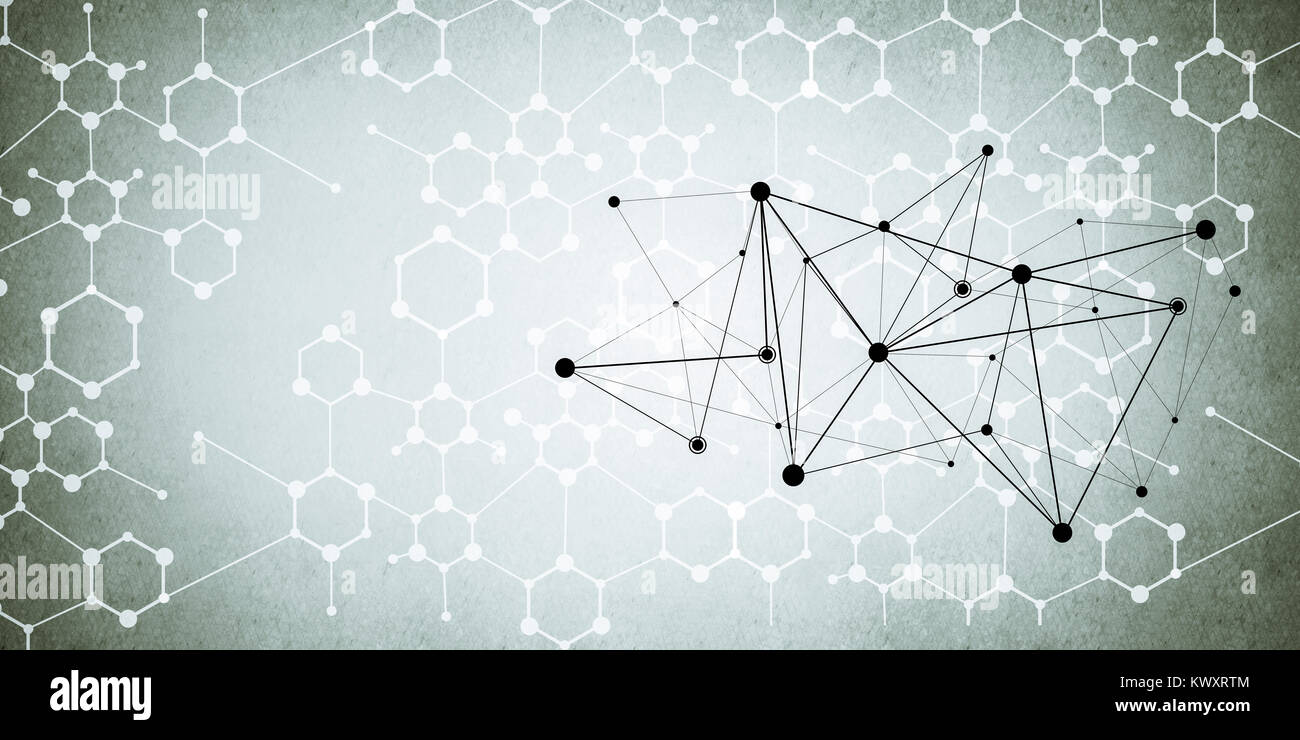 Background image with social connection and networking concept on ...