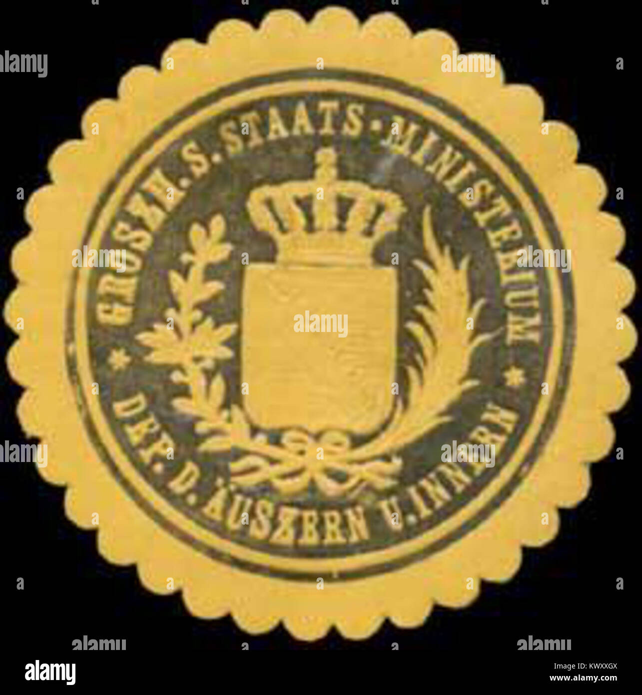 This image shows the seal of the Ministry of Foreign Affairs and ...