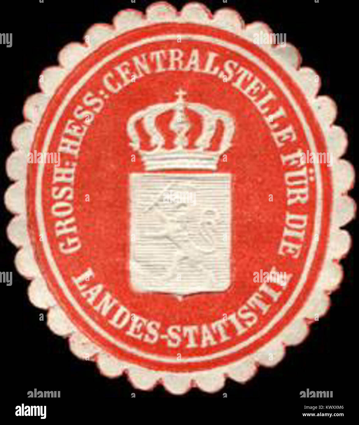 The Siegelmarke of the Grand Duchy of Hesse Central Statistical Office ...