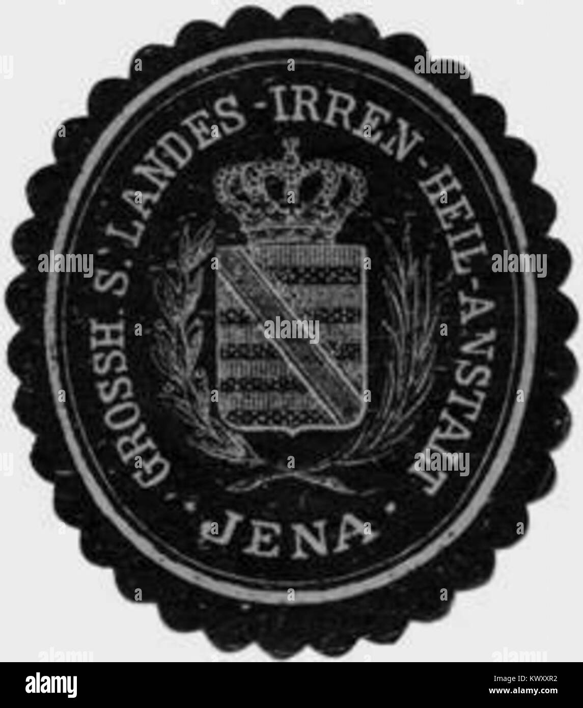 Seal from the Grand Duchy of Saxony representing the Landes-Irren-Heil ...