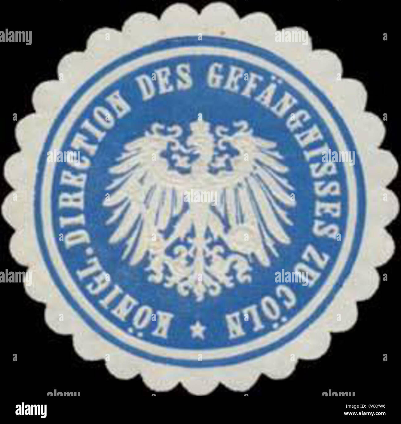 The Royal Direction of Prisons in Cologne used this seal mark as an ...