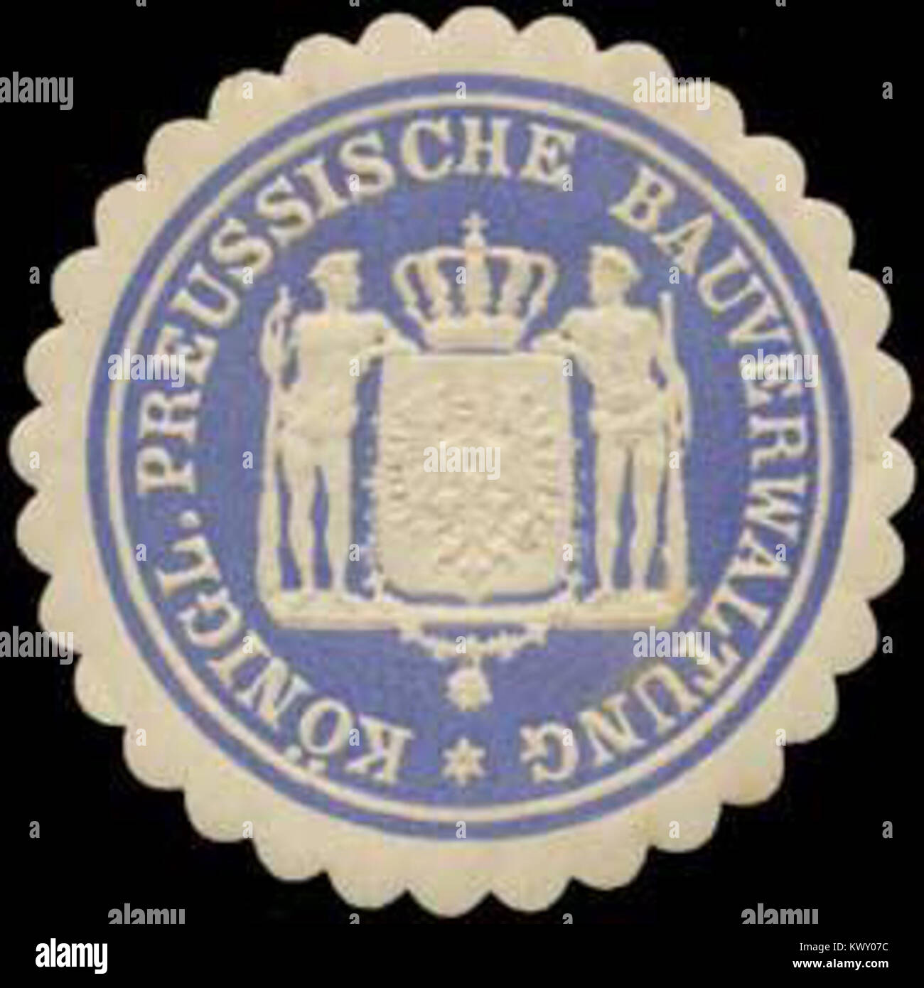 A stamp from the Prussian Royal Building Administration, cataloged ...