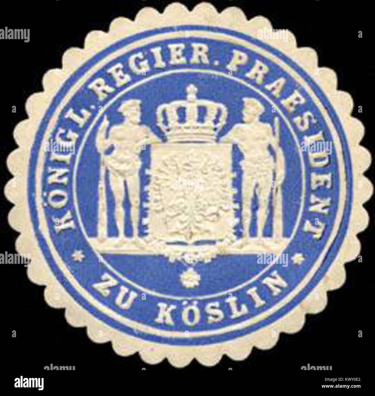 The seal mark refers to the official insignia of the Royal Government ...