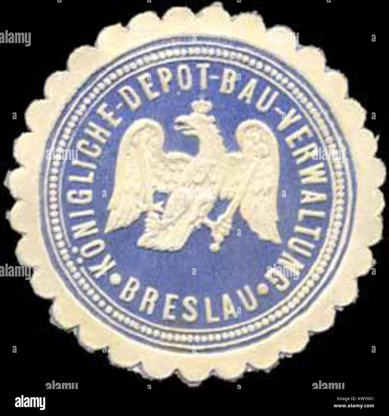 Siegelmarke Königliche is a royal seal used in official documents for ...