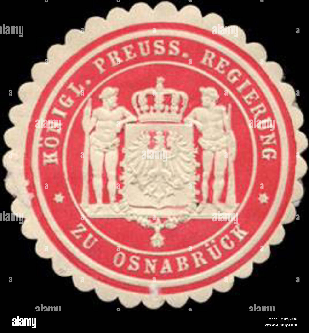 A historic seal from the Prussian government, showcasing its role in ...