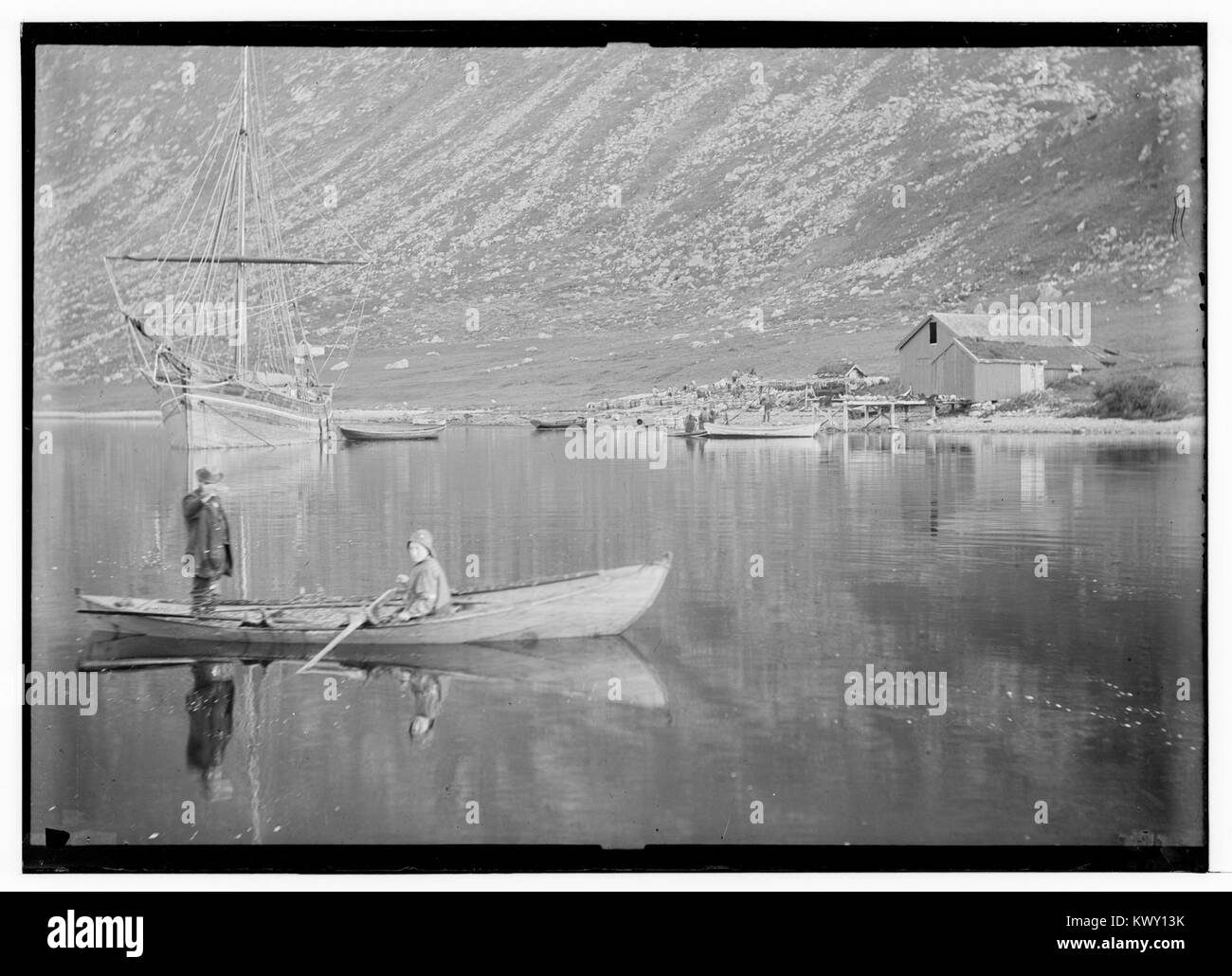 A photograph of Sifjord (Selfjord) in Senja, Troms, Norway, showcasing ...