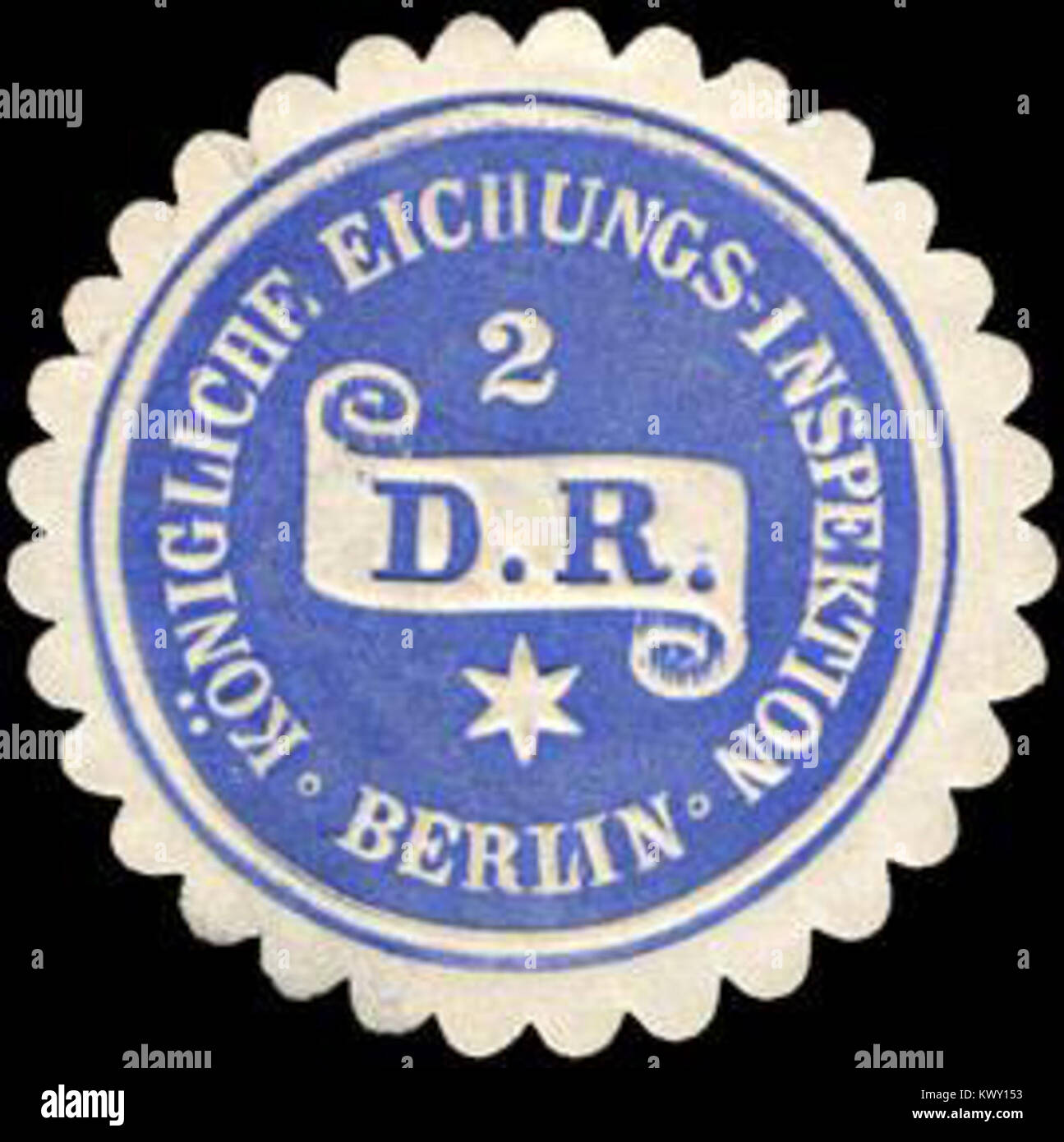 A seal from the Königliche Eichungs-Inspektion, an inspection authority ...
