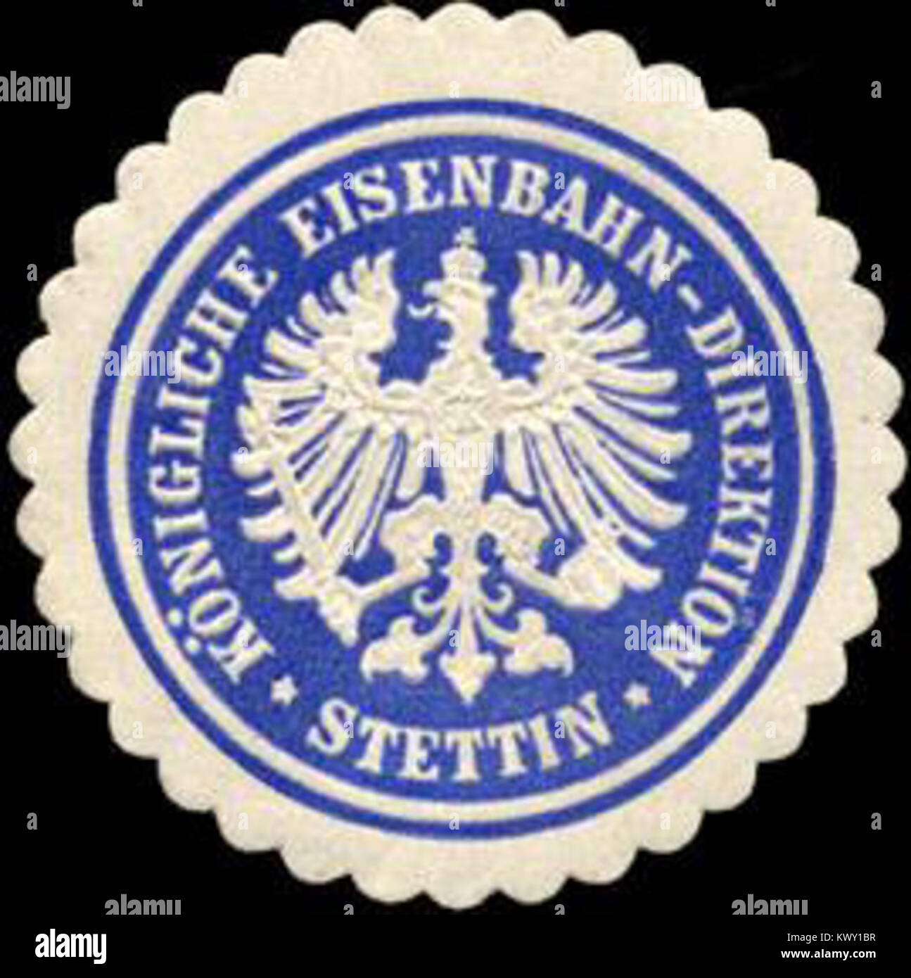 This item features the official stamp from the Royal Railway ...