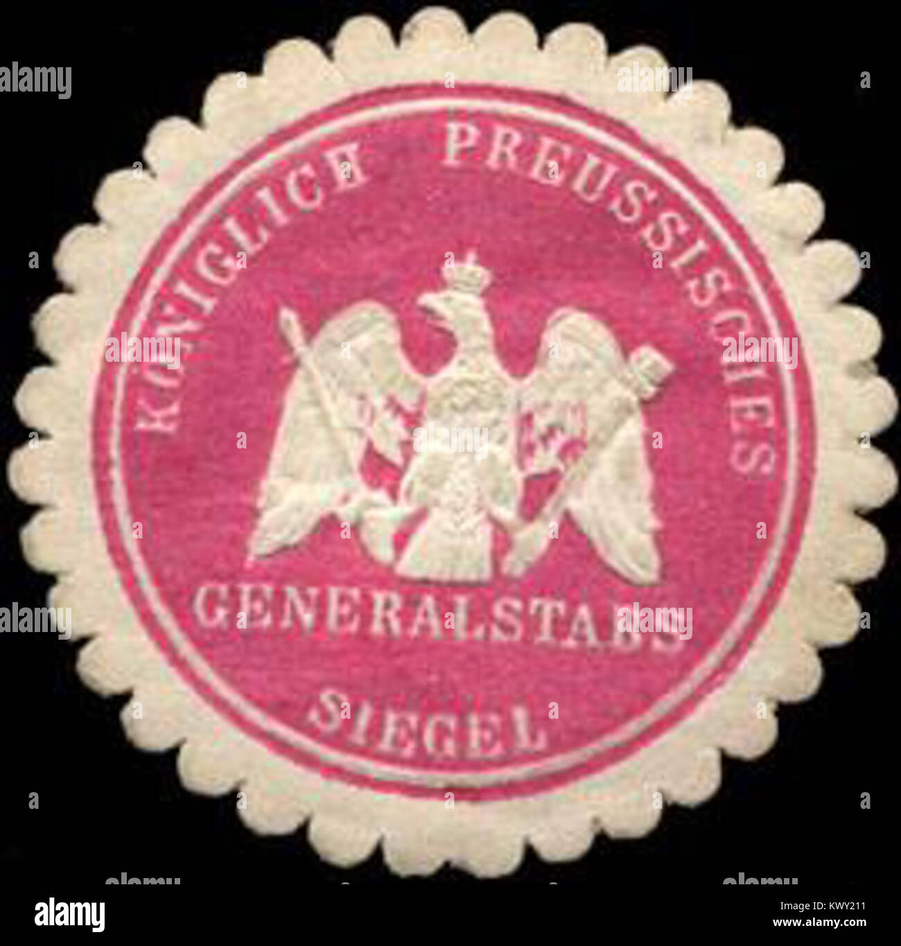 Seal of the Prussian General Staff, used for authenticating military ...