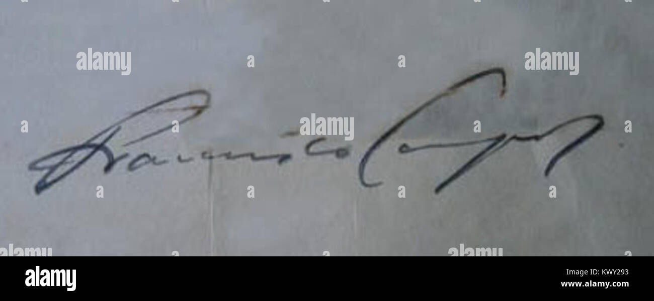 The signature of Ministro Francisco Campos, a prominent Brazilian ...