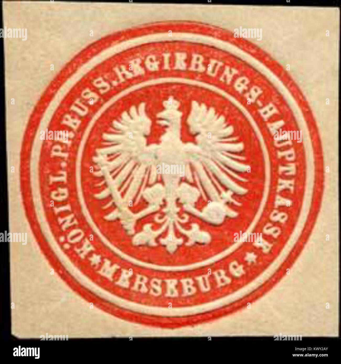 This is an image of a royal seal from the Prussian government ...
