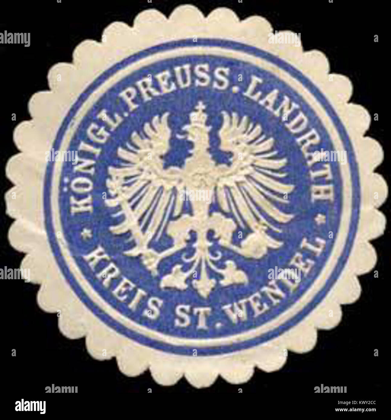 This seal represents the official emblem used by the Royal Prussian ...
