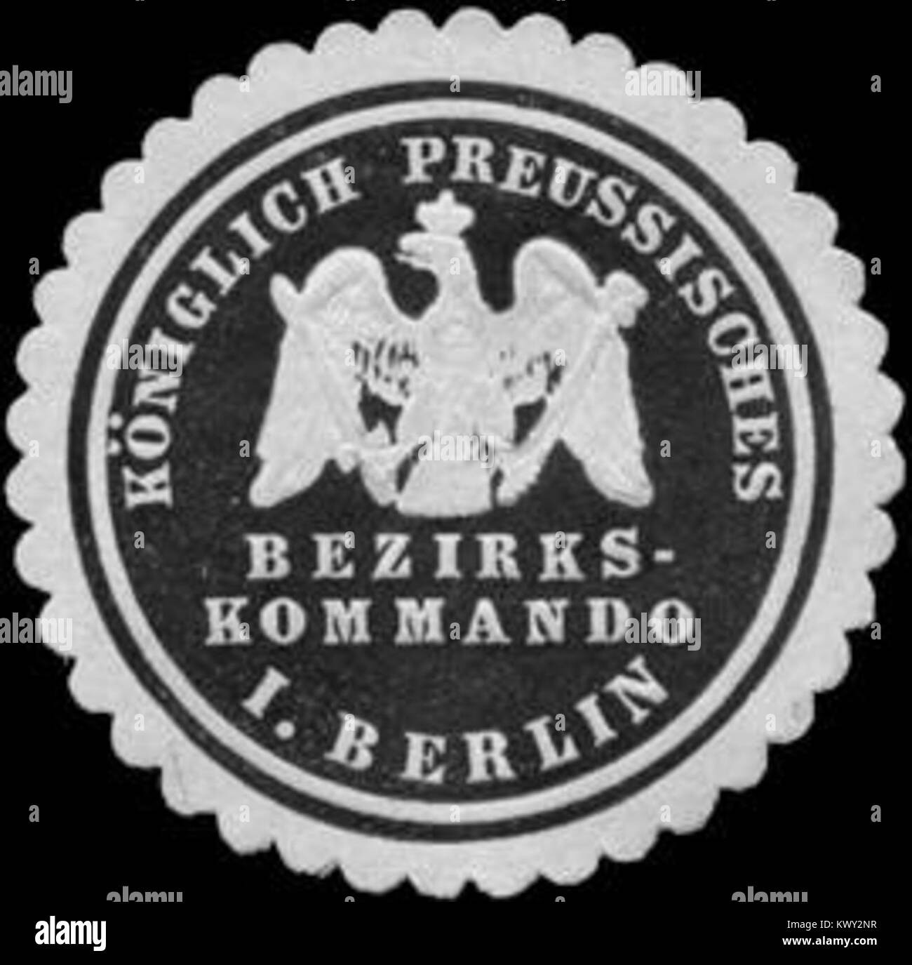 Military seal from command Black and White Stock Photos & Images - Alamy