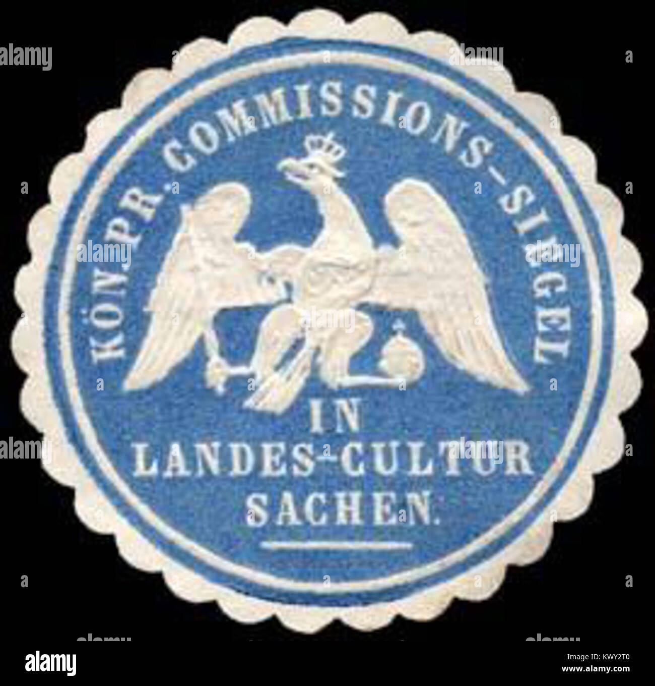 Siegelmarke Königlich Preussisches Commissions - Siegel in Landes ...