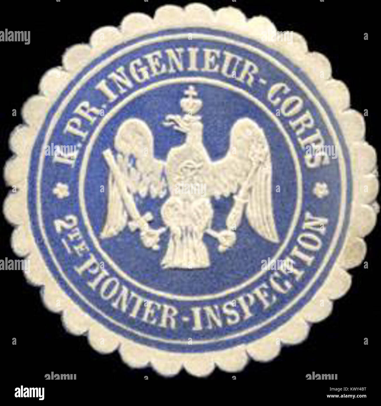 This image shows the seal of the Royal Prussian Engineering Corps ...