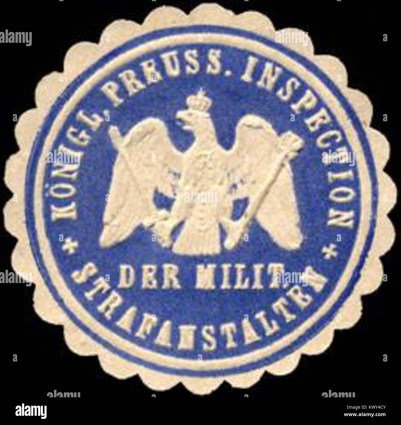 This image features a Siegelmarke used by the Königliche Preußische ...