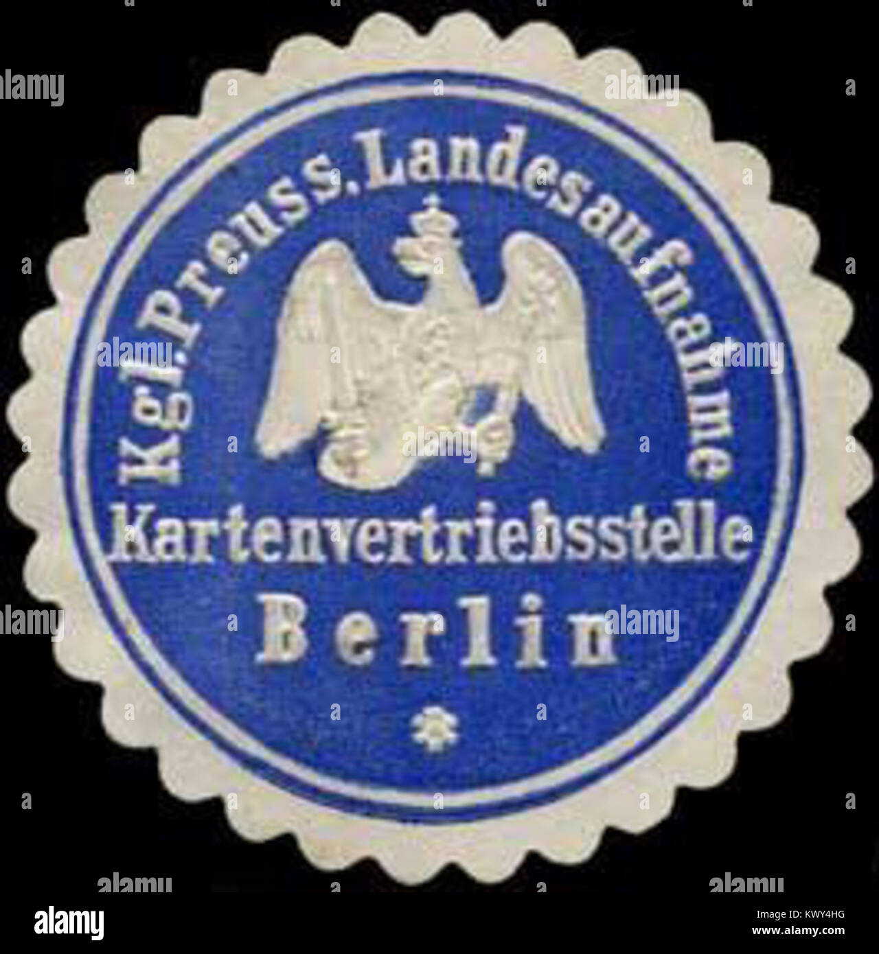 This seal belongs to the Royal Prussian Landesaufnahme (Geodetic Survey ...