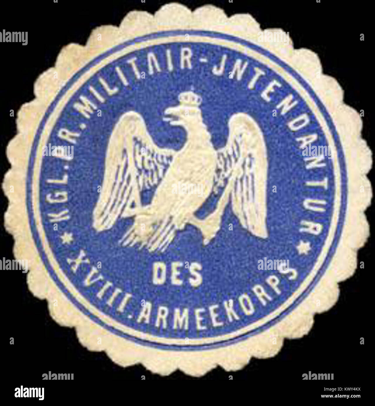 Seal of the Royal Prussian Military - Intendance of the XVIII Army ...