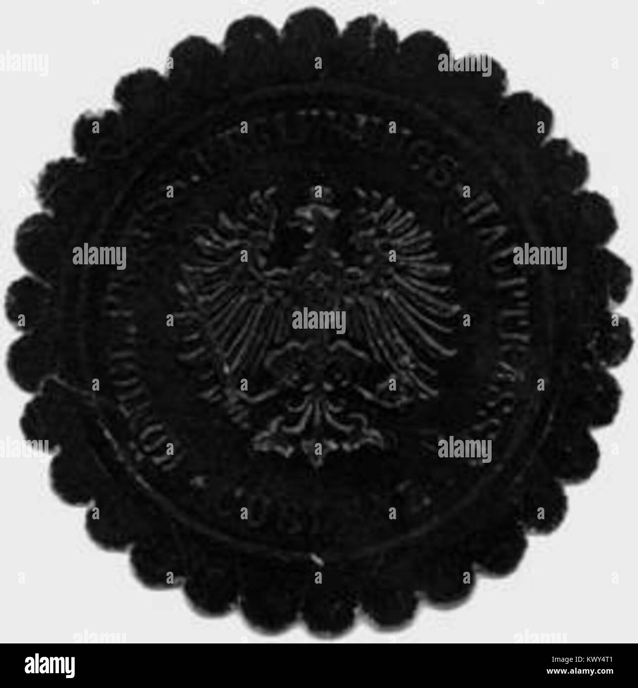 Antique paper sealing stamp Black and White Stock Photos & Images - Alamy