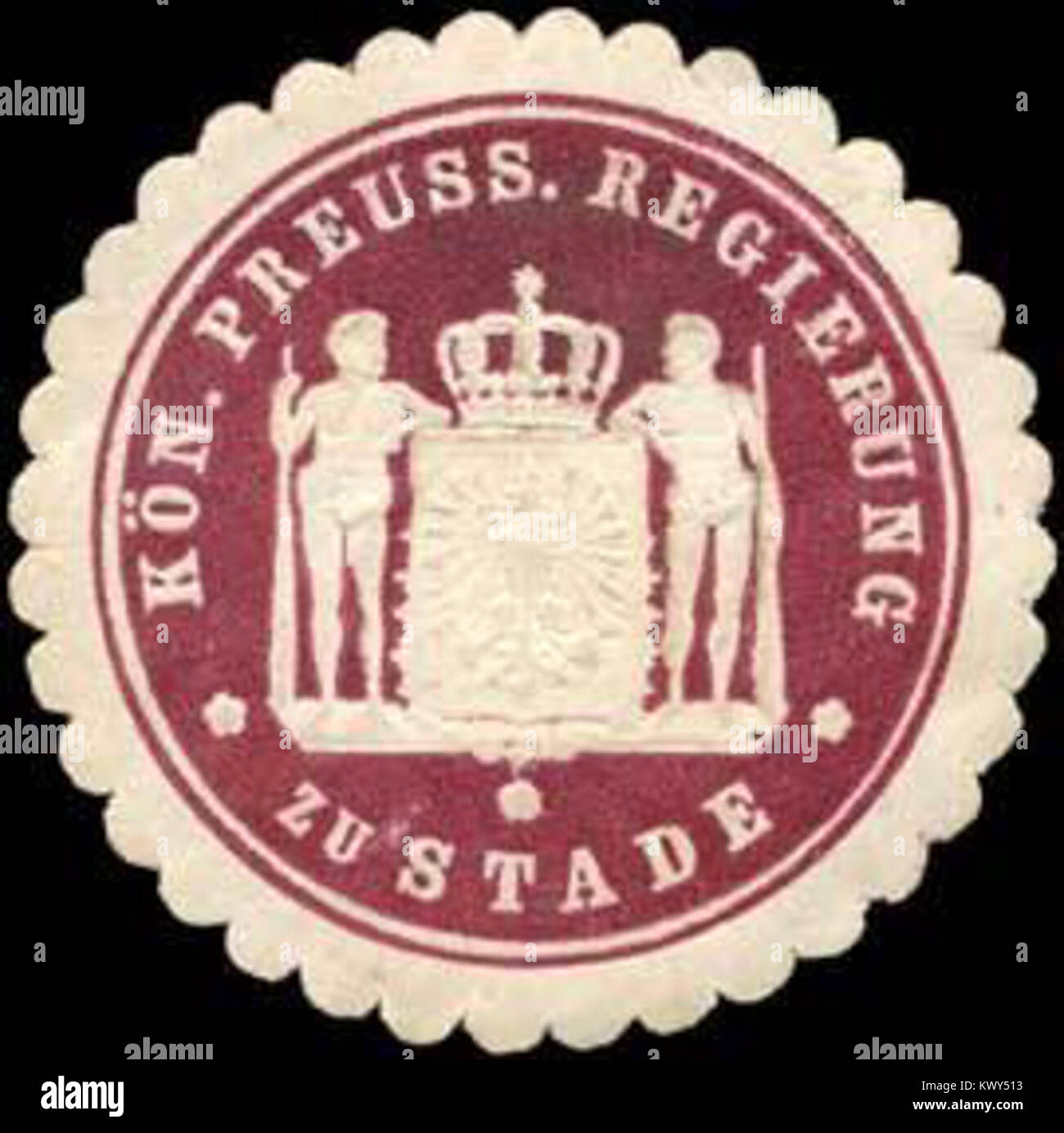 This refers to a stamp or seal used by the Royal Prussian Government in ...