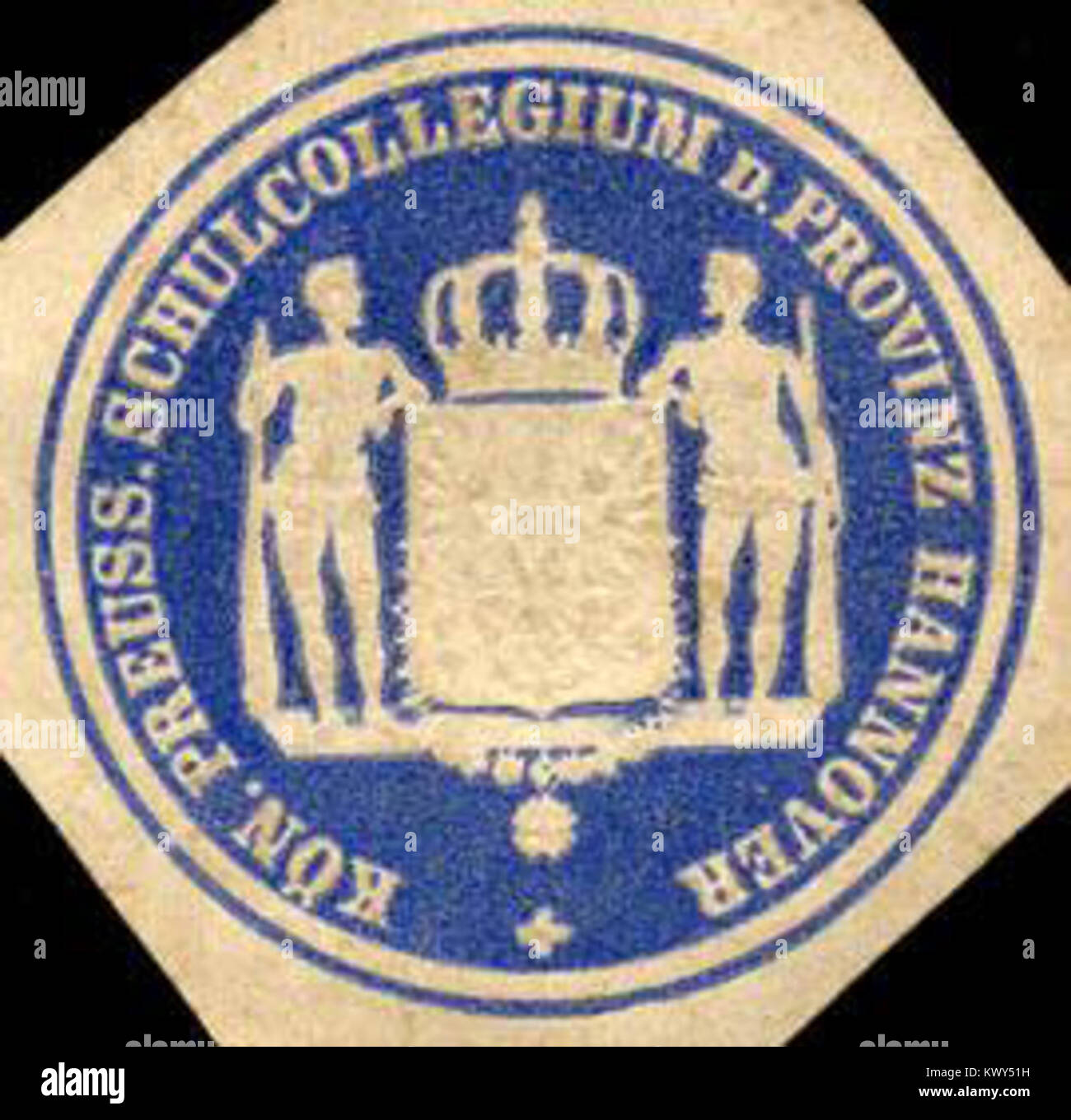 The Siegelmarke (seal) of the Royal Prussian School Collegium of the ...