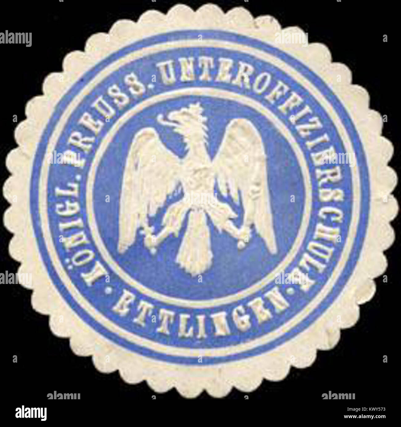 This image features the seal of the Royal Prussian Non-Commissioned ...