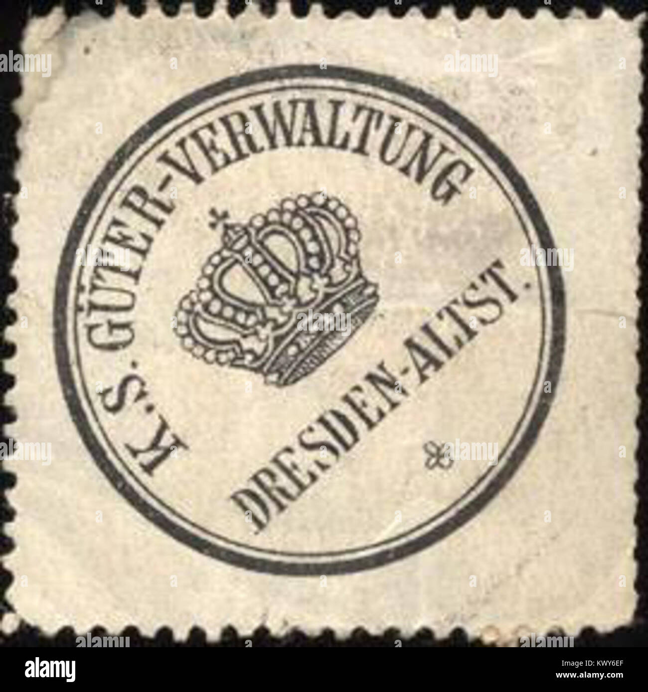 The 'Siegelmarke' refers to a royal seal used by the Saxon estate ...