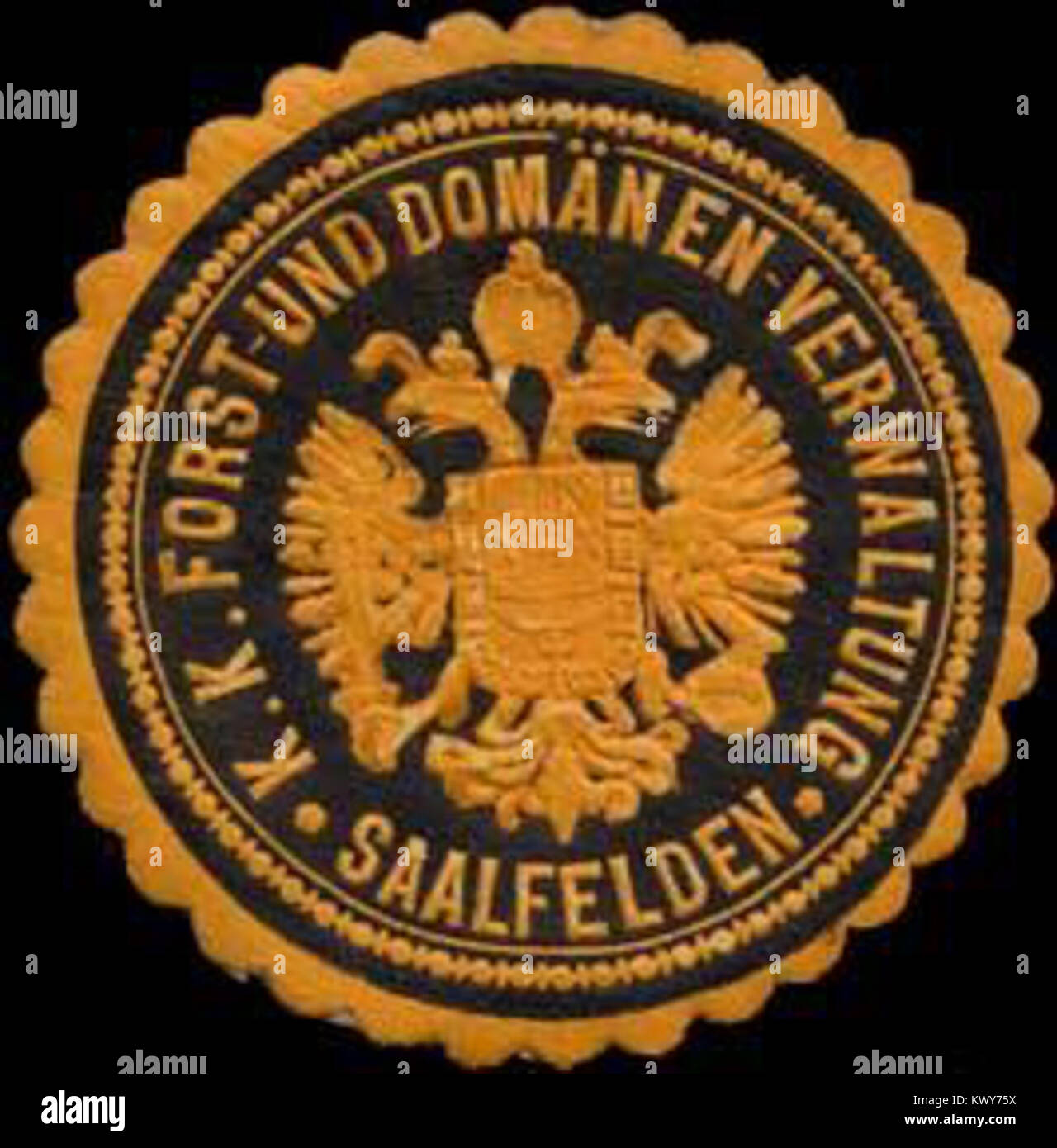 Seal from the Imperial-Royal Forestry and Domain Administration in ...