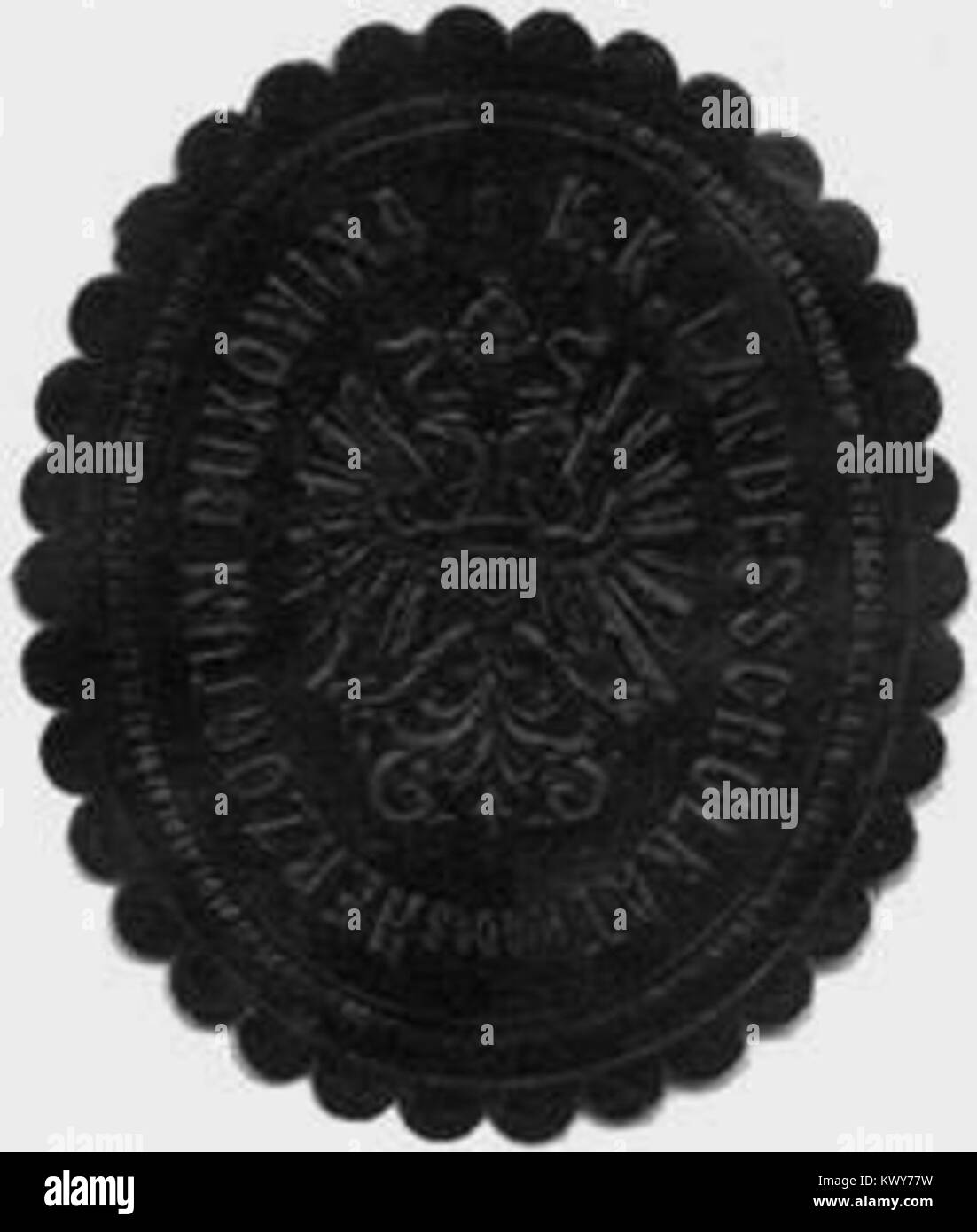 This image depicts the seal of the K.K. Landesschulrat for the Duchy of ...