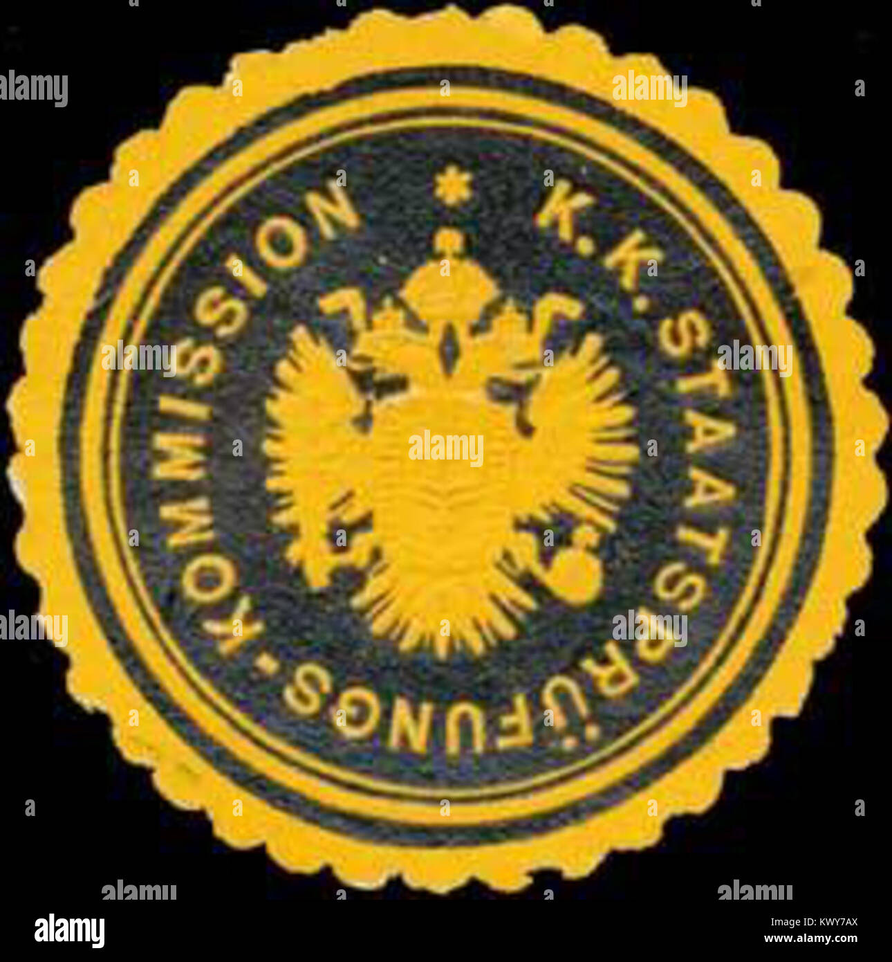 A seal from the Austrian Imperial Examination Commission (K.K ...