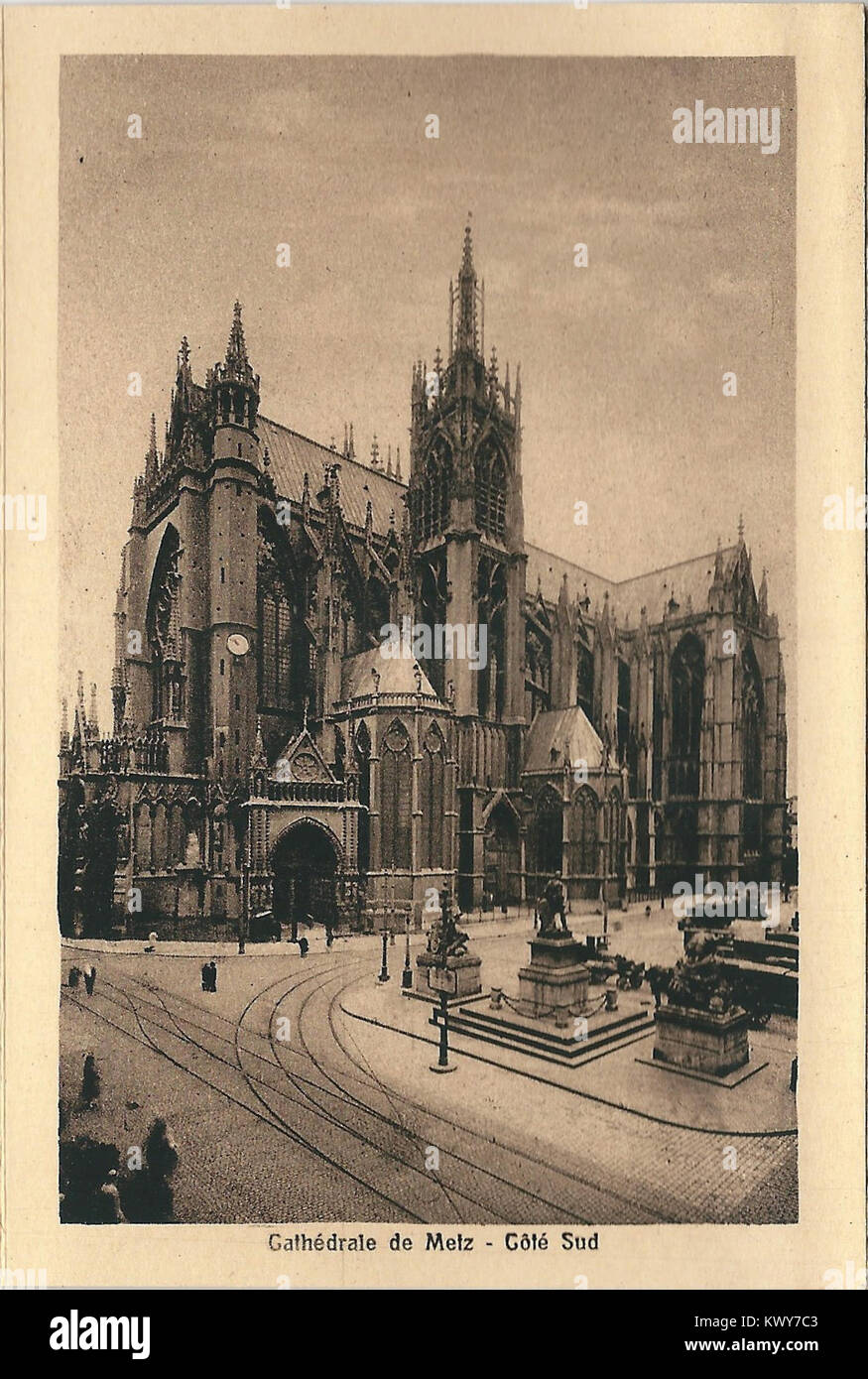 A 1934 postcard from Metz, France, showcasing the city’s architecture ...