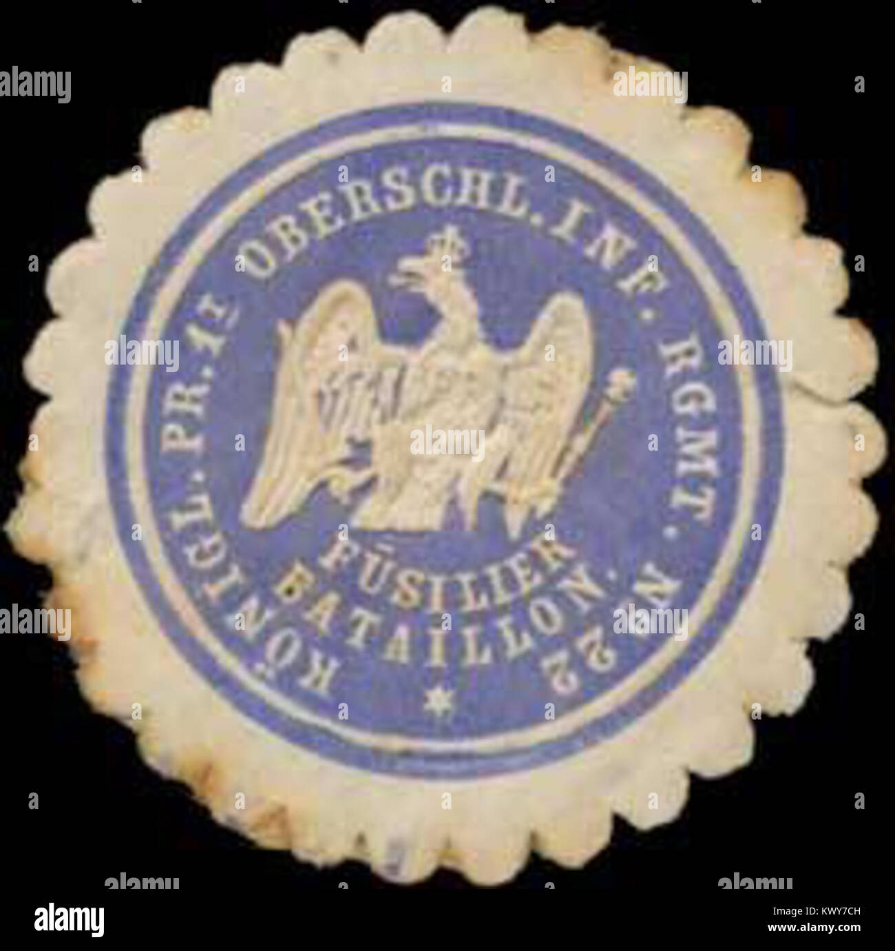 This title refers to a seal or emblem from the Prussian Infantry ...