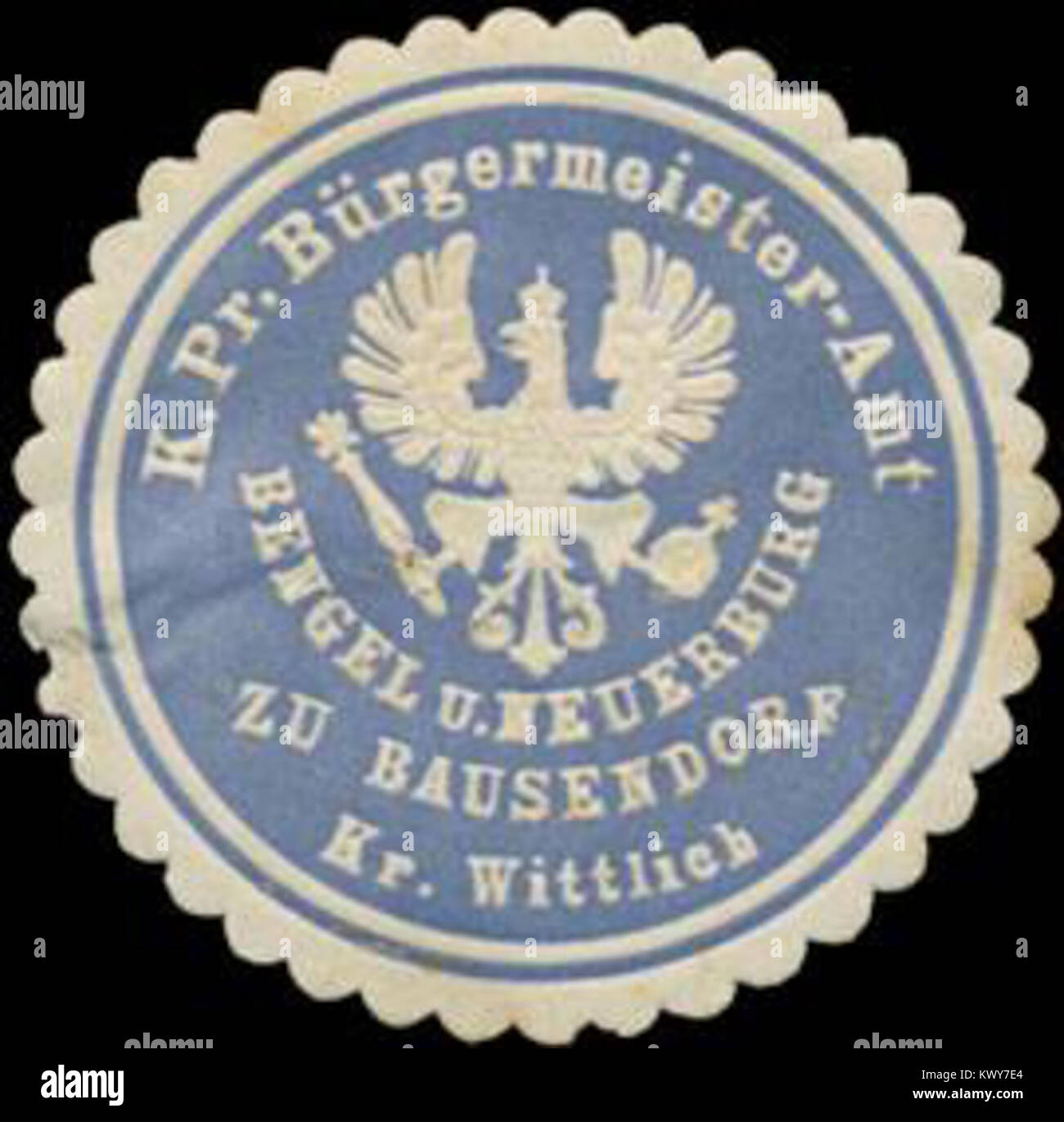 Siegelmarke K.Pr. Bürgermeister-Amt Bengel und Neuerburg zu Bausendorf ...